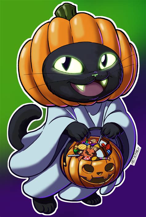 Pumpkin Cat By Mastafran On Newgrounds