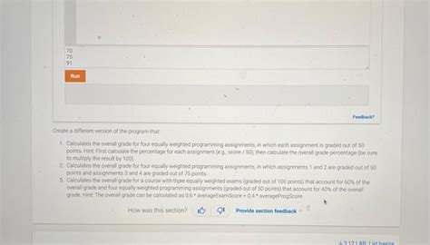 solved zyde 3 11 1 grade calculator average score on three