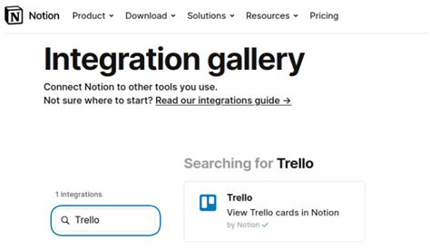 How To Integrate Notion And Trello