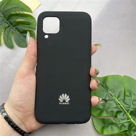 قاب گوشی Huawei Nova 7i هوآوی سیلیکونی پاک کنی اورجینال داخل پارچه ای رنگ مشکی کد 91977 قاب سنتر