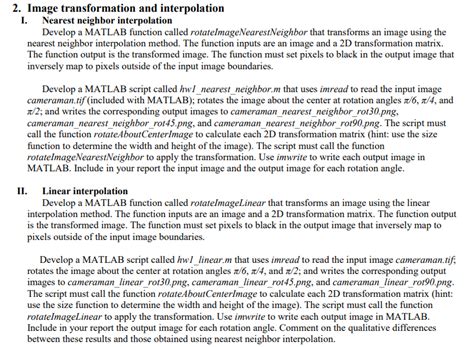 2 image transformation and interpolation i nearest