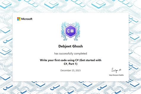 Debjeet Ghosh On Linkedin Finally Finished The C Development Foundational Course Part 1 From