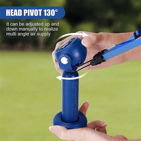 Mini Portable Fan Handheld Fan Strong Wind 3 Speed 130 Rotation Small Usb Charging Fan With