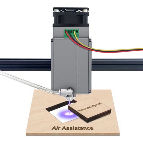High Power 20W Laser Module Air Assist TTL Blue Light Module LaserSE