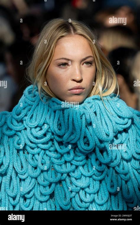 Lila Moss Wears A Creation As Part Of The Stella Mccartney Fall Winter Ready To Wear