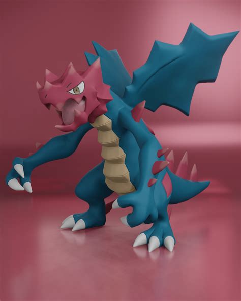 Stl File Pokemon Druddigon・template To Download And 3d Print・cults