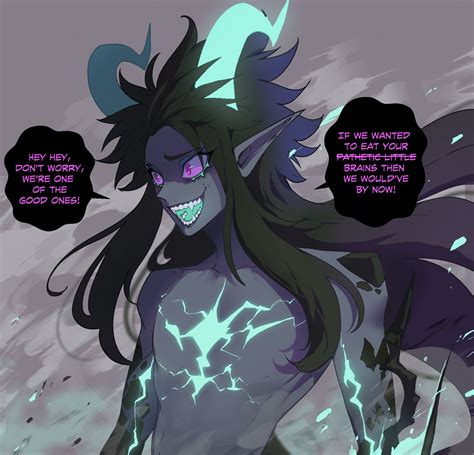 Nyantcha Original Commentary English Commentary Highres 1other Black Hair Black Scales