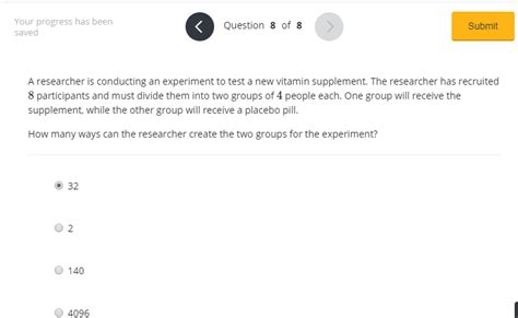 Solved Your Progress Has Been Saved Question Of Submit A Chegg Com