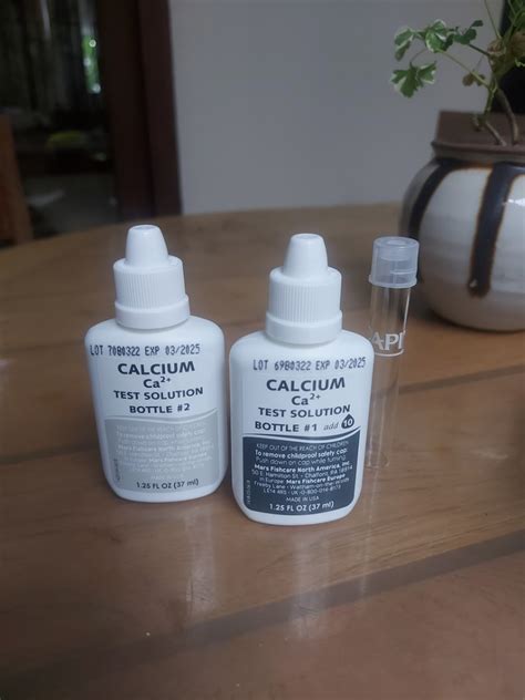 API Calcium Test Kit Pet Supplies Homes Other Pet Accessories On Carousell