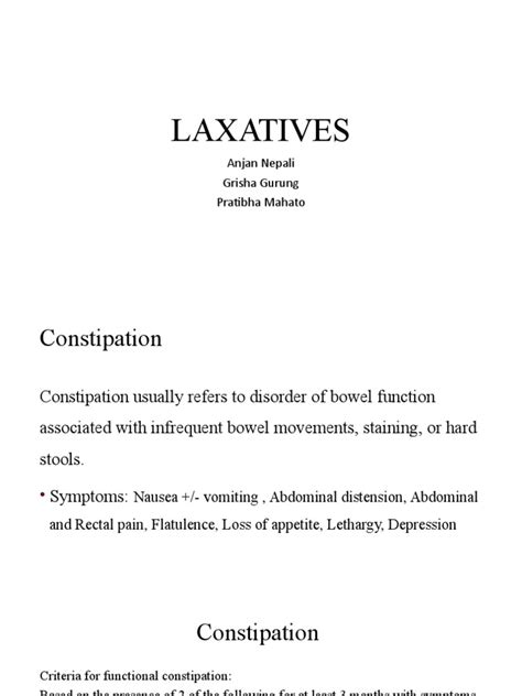 Laxatives Download Free Pdf Constipation Dietary Fiber