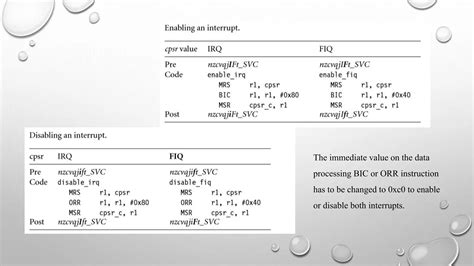 arm exception and interrupts pptx operating systems computer