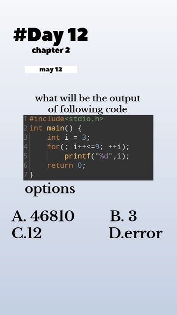 Day12 What Will Be The Output Of Given Code Coding Programmers