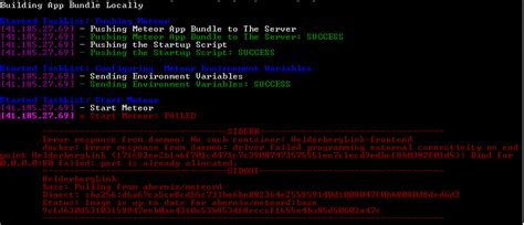 Web Deployment Meteor Up Mup Deploy Fails Error Response From Daemon Stack Overflow
