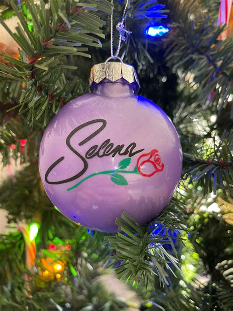 Selena Quintanilla Christmas Ornament Etsy