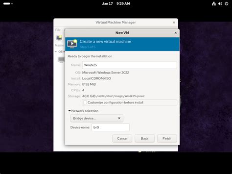 Centos Stream 10 Kvm Create Virtual Machine Gui Server World