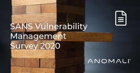 Sans Vulnerability Management Survey 2020 Anomali