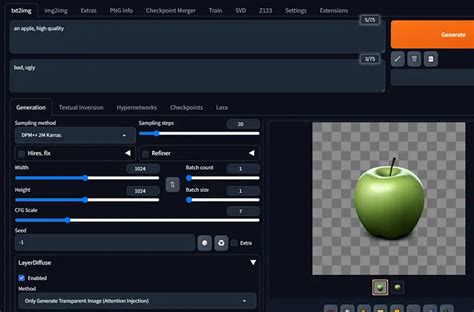 LayerDiffusionで透過画像を生成する方法を解説します