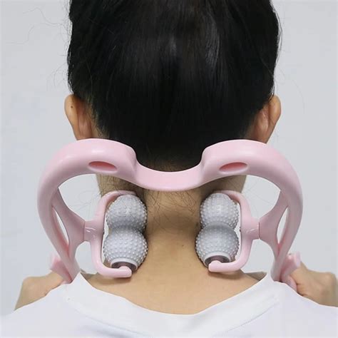 V Shape Neckband Massager With 4 Acupressure Balls Manual At ₹ 60