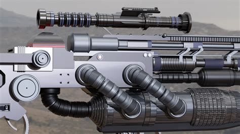 Futuristic Machine Gun Concept Art On Behance