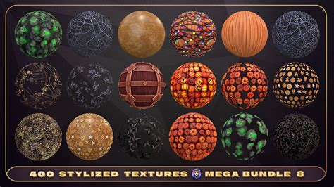 400 Stylized Textures Mega Texture Collection 8