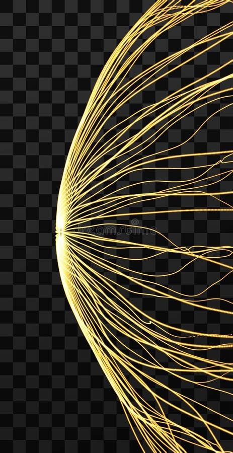 Array With Dynamic Particles Wavy Background Composition With Motion Effect Stock Vector