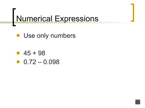 Addition And Subtraction Expressions PPT