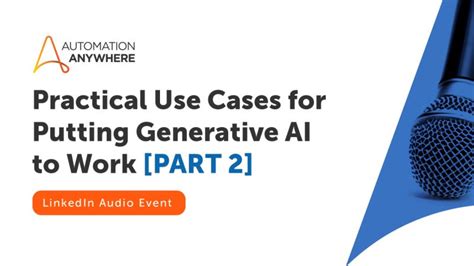 Jonathan Malkin On Linkedin Part 2 Practical Use Cases For Putting Generative Ai To Work