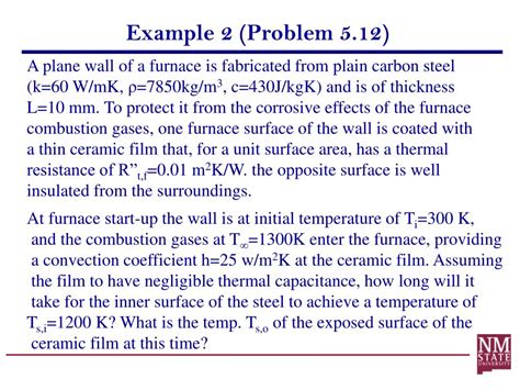 Ppt Transient Conduction The Lumped Capacitance Method Powerpoint