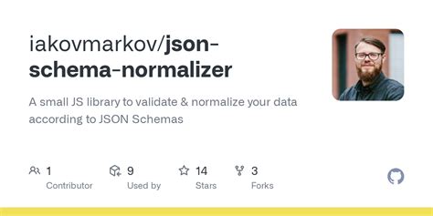 Github Iakovmarkovjson Schema Normalizer A Small Js Library To Validate And Normalize Your