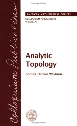 Analytic Topology 9780821810286 Whyburn Gordon Thomas Books