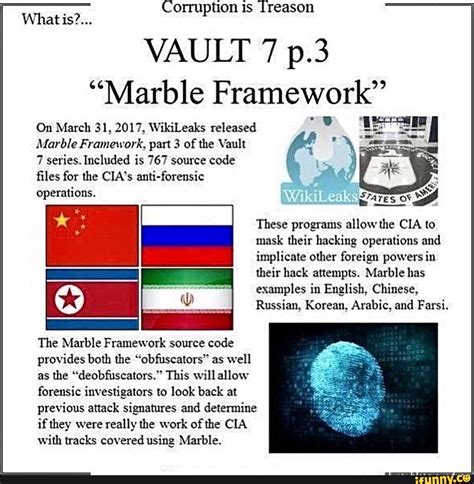 corruption is [reason vault 7 marble framework on march 31 2017