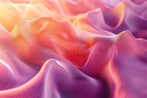 Realistic Abstract Data Visualization With Soft Ambient Render In Vibrant Colors Stock