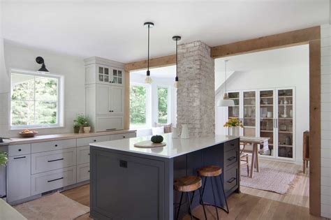 Farmhouse Update How To Design A Kitchen With A Load Bearing Post And