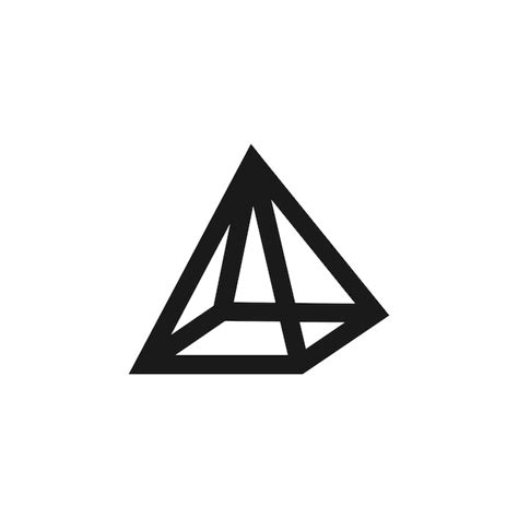 Premium Vector Prism Icon Geometry Symbol Modern Simple Vector Icon