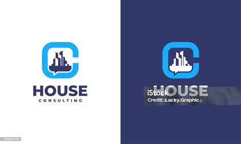 속성 컨설팅 로고 디자인 컨셉 벡터 홈 컨설팅 로고 템플릿 주택 단지에 대한 스톡 벡터 아트 및 기타 이미지 주택 단지 개념 건물 외관 Istock