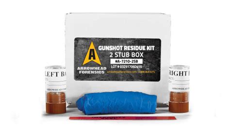 Gun Shot Residue Kits 2 Stub Sem Box Arrowhead Forensics