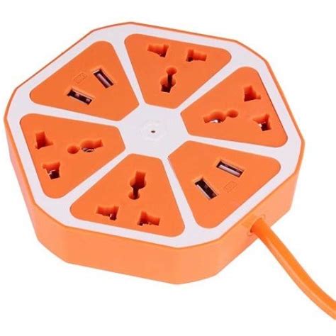 Buy 4 Usb Hexagon Extension Board Power Socket Outlet Ports With 6 Ft Surge Protection 2500w
