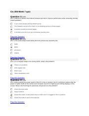 Cis 206 Week 7 Quiz Docx Cis 206 Week 7 Quiz Question 12 Pts CO 7 What Is A Feature That