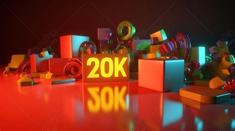 눈길을 끄는 3d 렌더링 배너 온라인 소셜 미디어 플랫폼에서 20만 좋아요에 대한 감사 표현 눈길 배경 행복한 문자 배경 표현 배경 이미지 Hd 눈길 행복한 문자