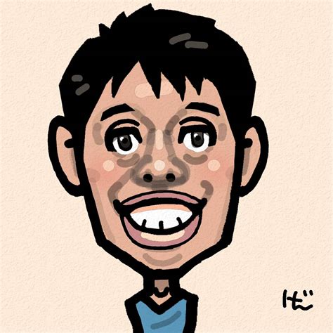 似顔絵錦織圭さん gcouan plus