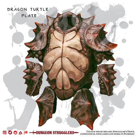 [oc][art] Dragon Turtle Plate Armor Plate R Dnd