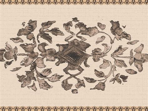 Damask Scrolls Peel And Stick Wallpaper Border 15x7 Contemporary