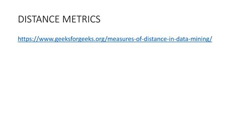 Clustering And Distance Metricspptx