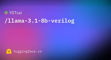 Ydtsai Llama 3 1 8b Verilog · Datasets At Hugging Face