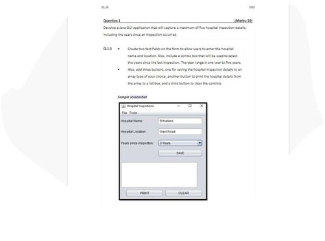 Solved Develop A Java GUI Application That Will Capture A Chegg