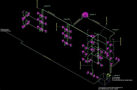 Installation Water Isometric Hotel D DWG Model For AutoCAD Designs CAD