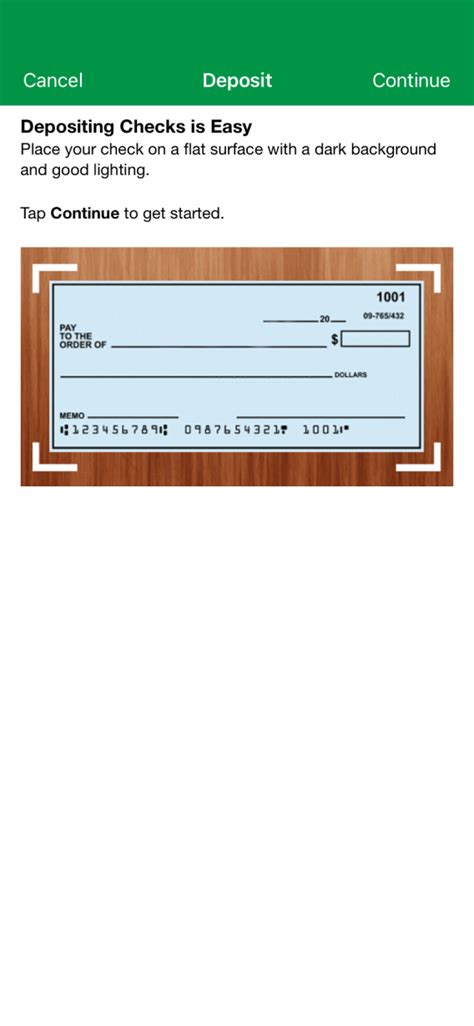 Deposit A Check Deposit A Check Demo