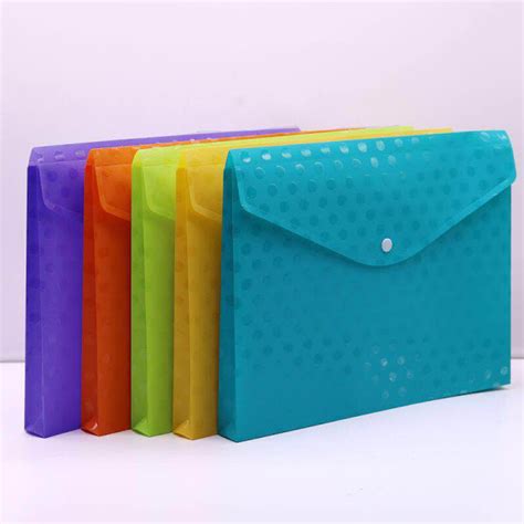 Mnl A4 And Long Size Polka Dot Expanding File Envelope File Folder