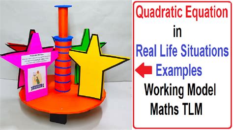 Quadratic Equations In Real Life Situations Working Model Craftpiller
