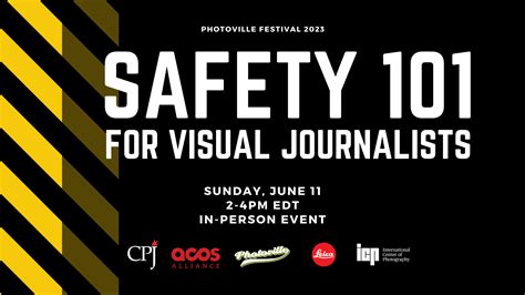 Safety 101 For Visual Journalists Photoville Festival